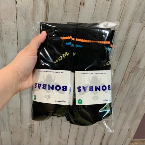 Bombas | Accessories | Lot Of 5 New Bombas Crew Sock Rainbow Stripe ...